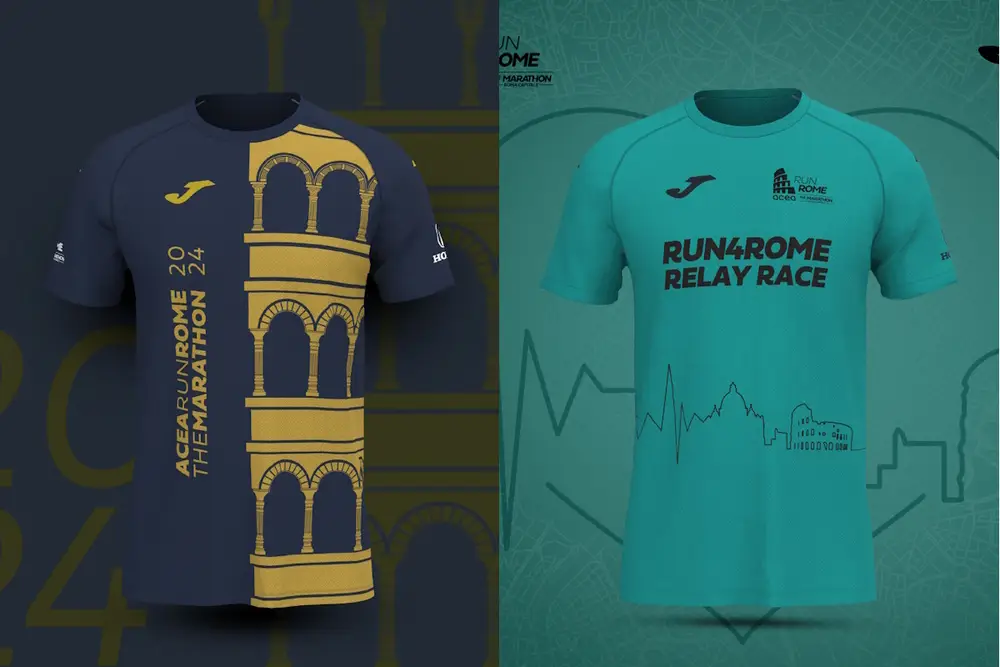 La maglietta della Maratona di Roma 2024