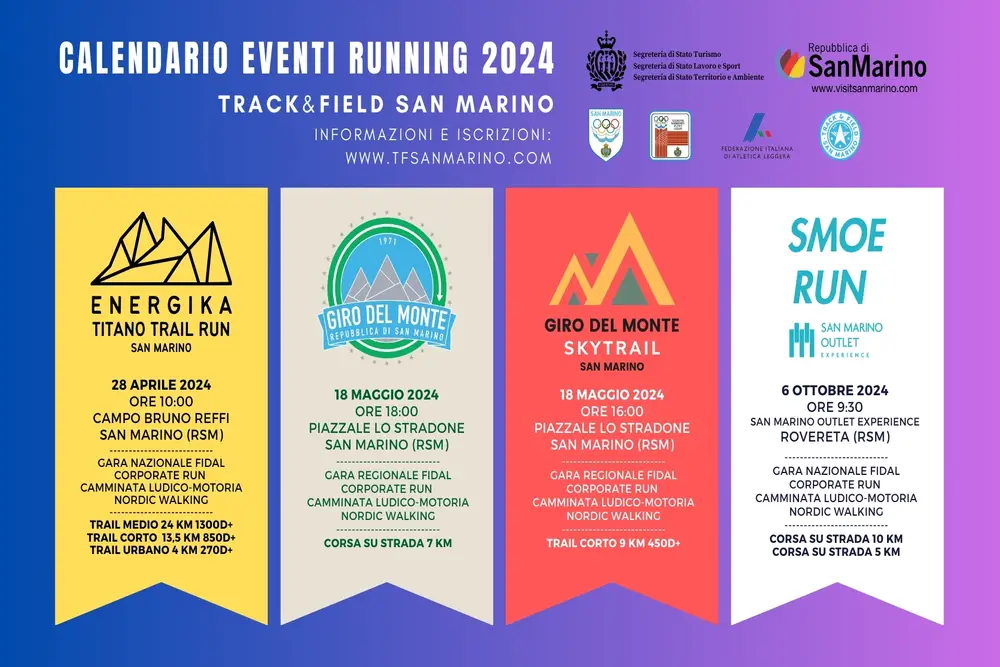 Presentati gli eventi running 2024 di San Marino