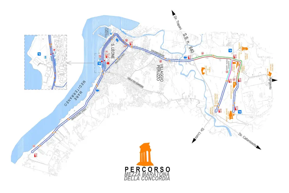 Percorso Mezza Maratona della Concordia 2024