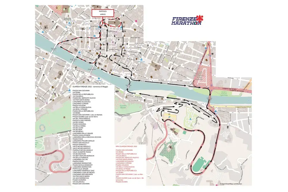 Percorso Guarda Firenze: le strade coinvolte domenica 5 maggio