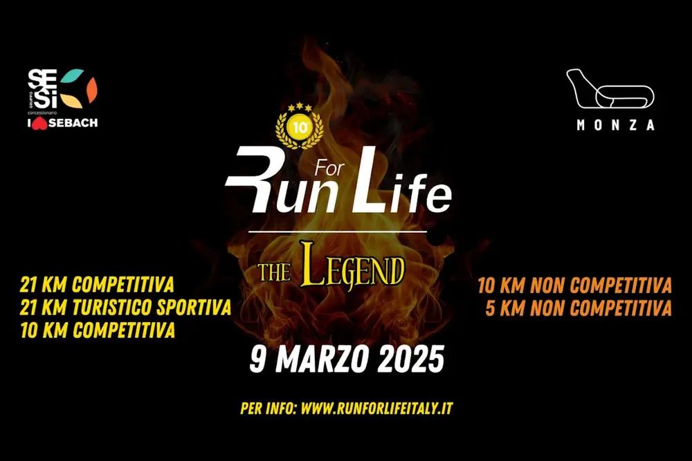Il 9 marzo la Run for Life a Monza
